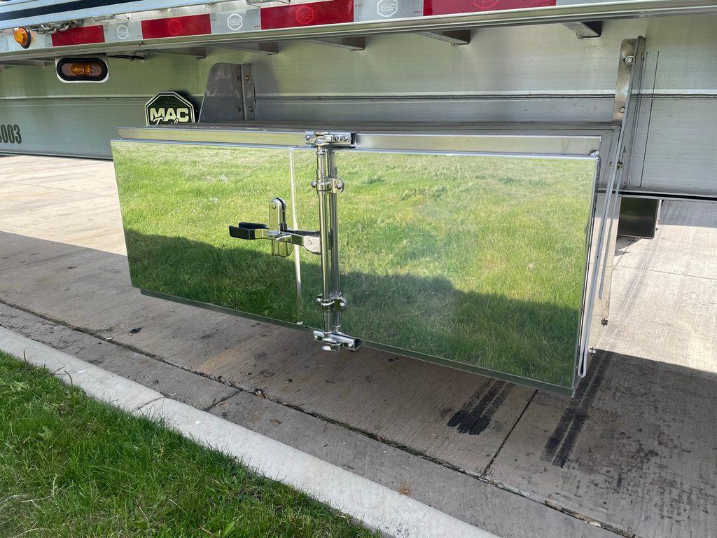 24"x24"x60" Smooth Aluminum Trailer Underbody Tool Box With Cam Latch