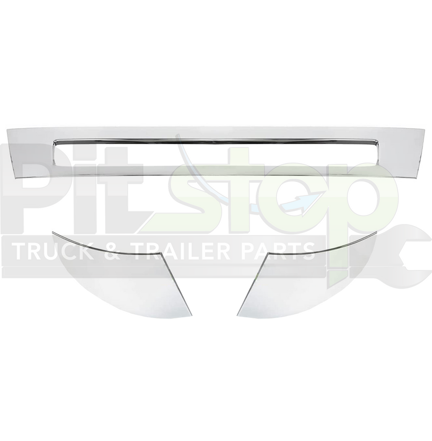 Volvo VNL 2016-17 Style Bumper Set WITHOUT Fog Light Cut-out & Chrome ...