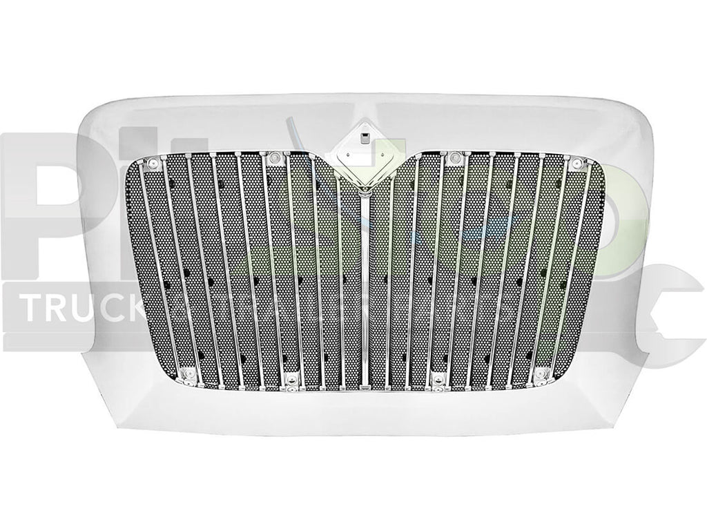 International TranStar 8600 2008-2018 Chrome Front Radiator Grille Wit