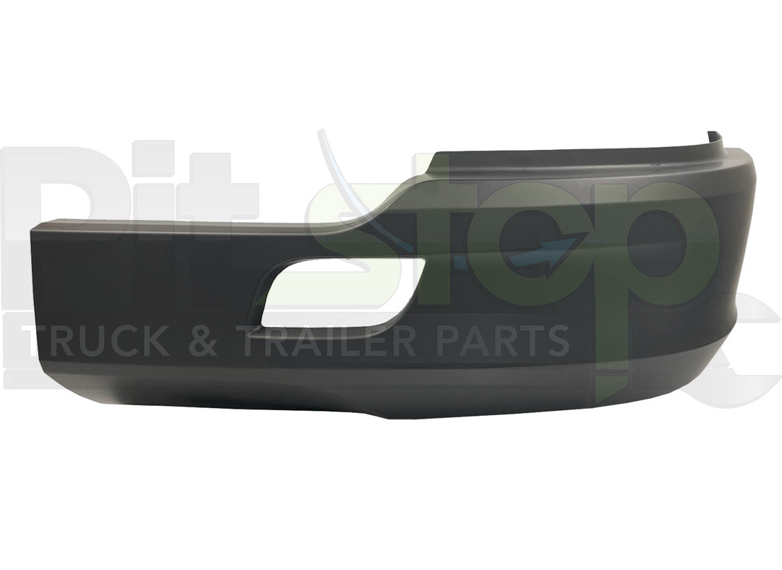 Kenworth T680 Left Driver Side Black Bumper corner WITHOUT fog light c