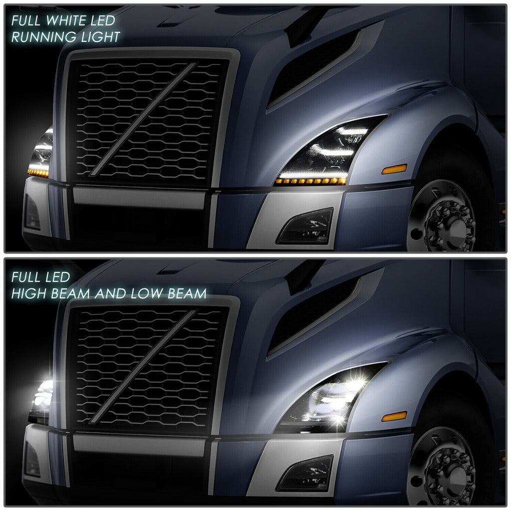 Volvo VNL New Gen Blackout Full LED Headlight Set – Pit Stop Truck ...